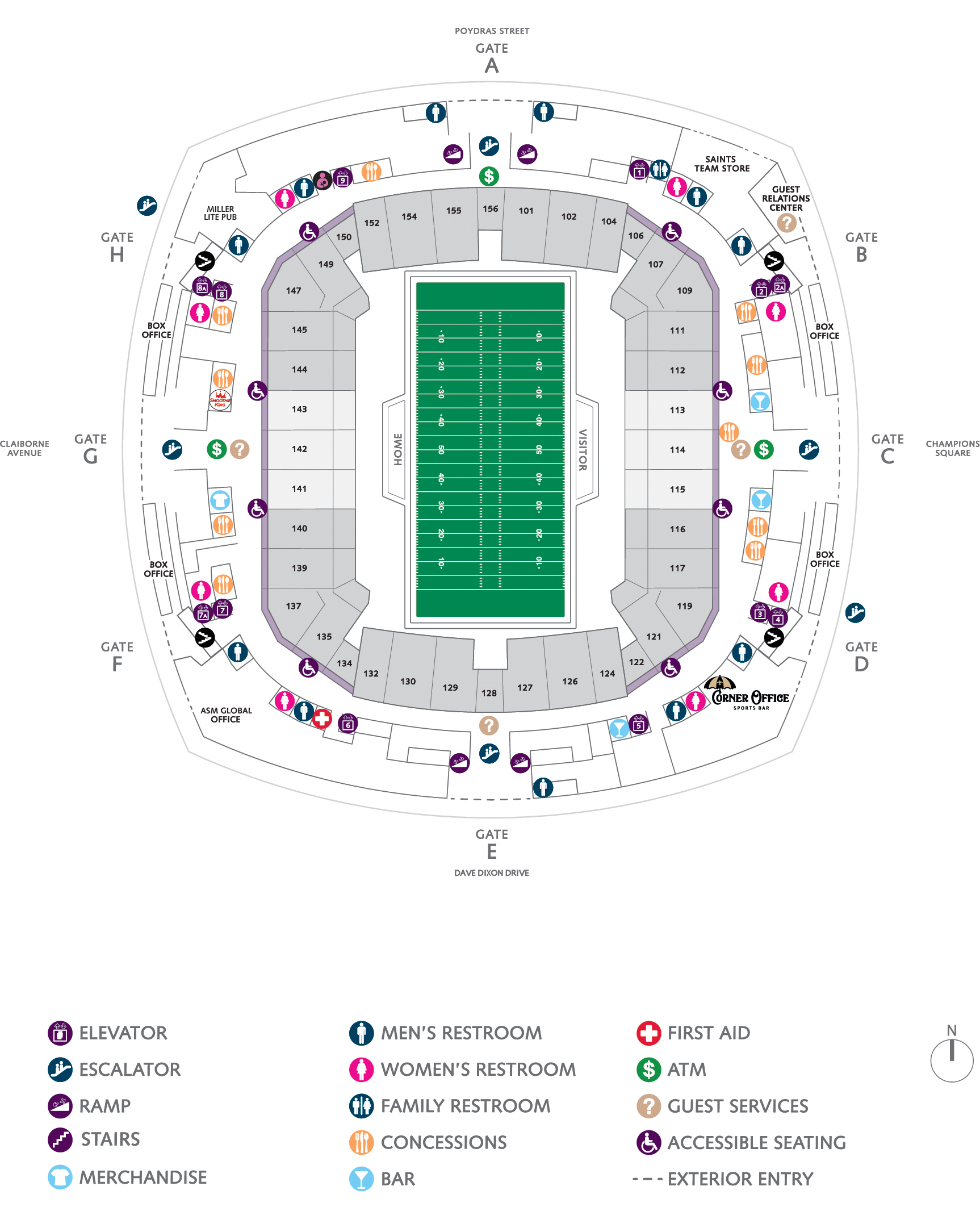 Accessibility (ADA) | Caesars Superdome